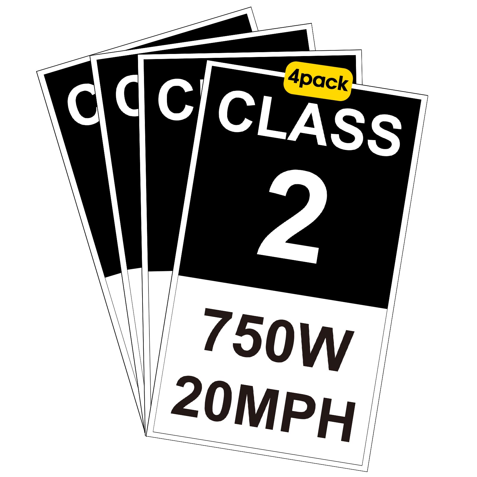 Amazon.com: Electric Bicycle Frame 2 Stickers Class Identification ...