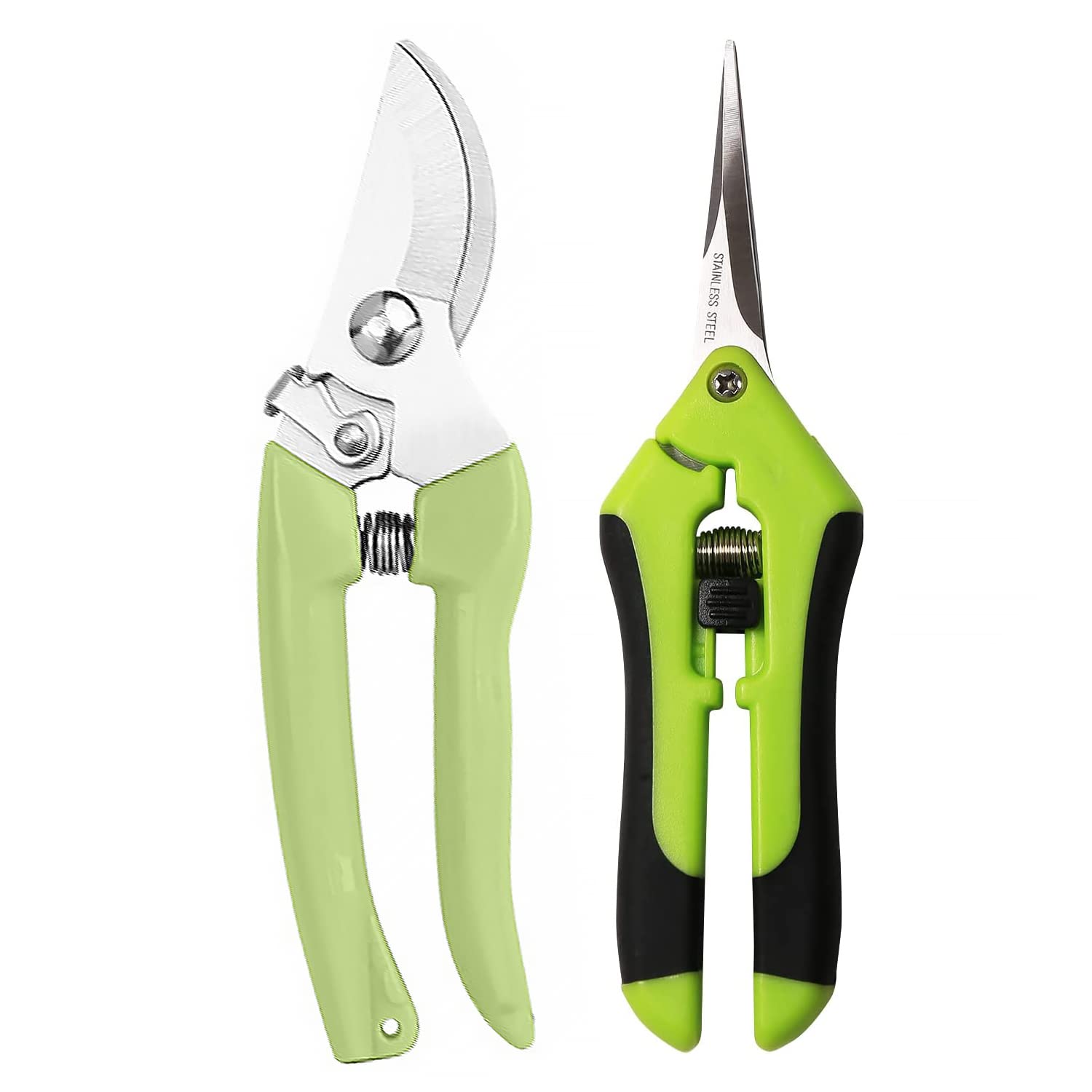 Amazon.com : Gardening Scissor 2 Set with Sharp Stainless Steel Blade ...