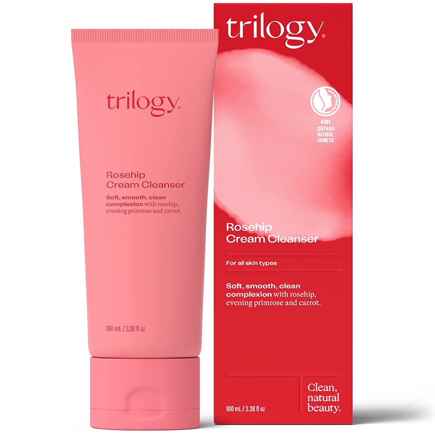Trilogy Cream Cleanser, 100 mL - For All Skin Types - Soft, Smooth ...
