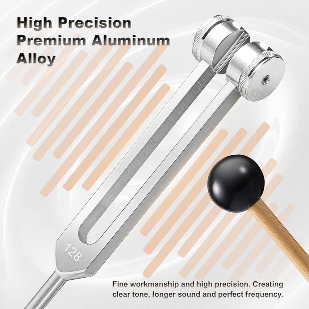 Diapason Curativo, Set Di Diapason Antistress 128HZ Con Chiave A