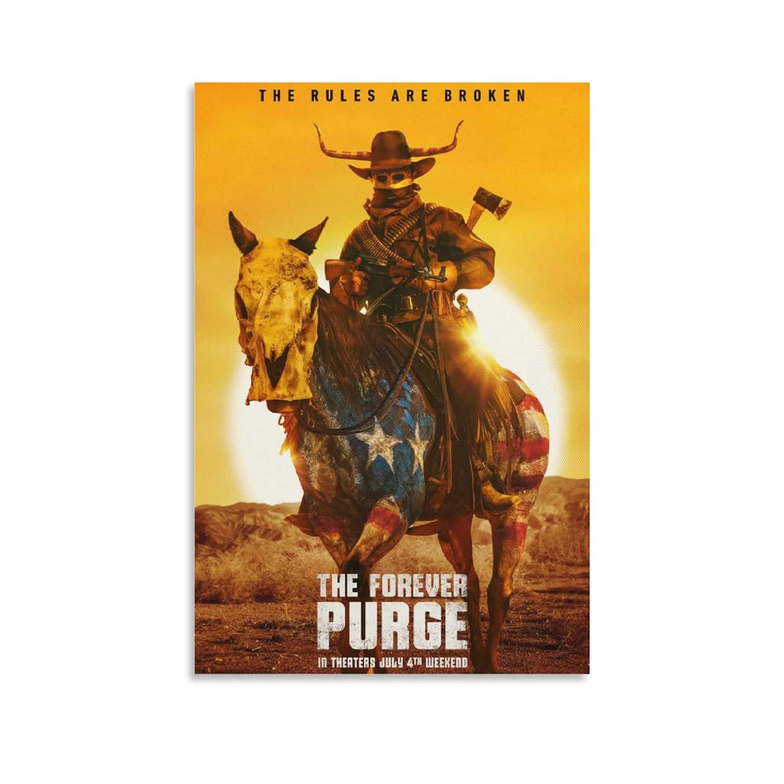 The Purge The Forever Purge Movie Poster Will Ferrell Canvas ...