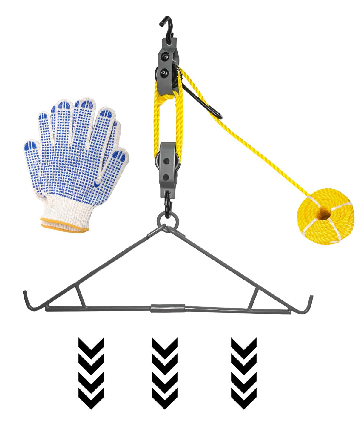 Snapklik.com : PVNIEFC Takedown Gambrel Pulley Hoist Kit, Deer Hanging ...