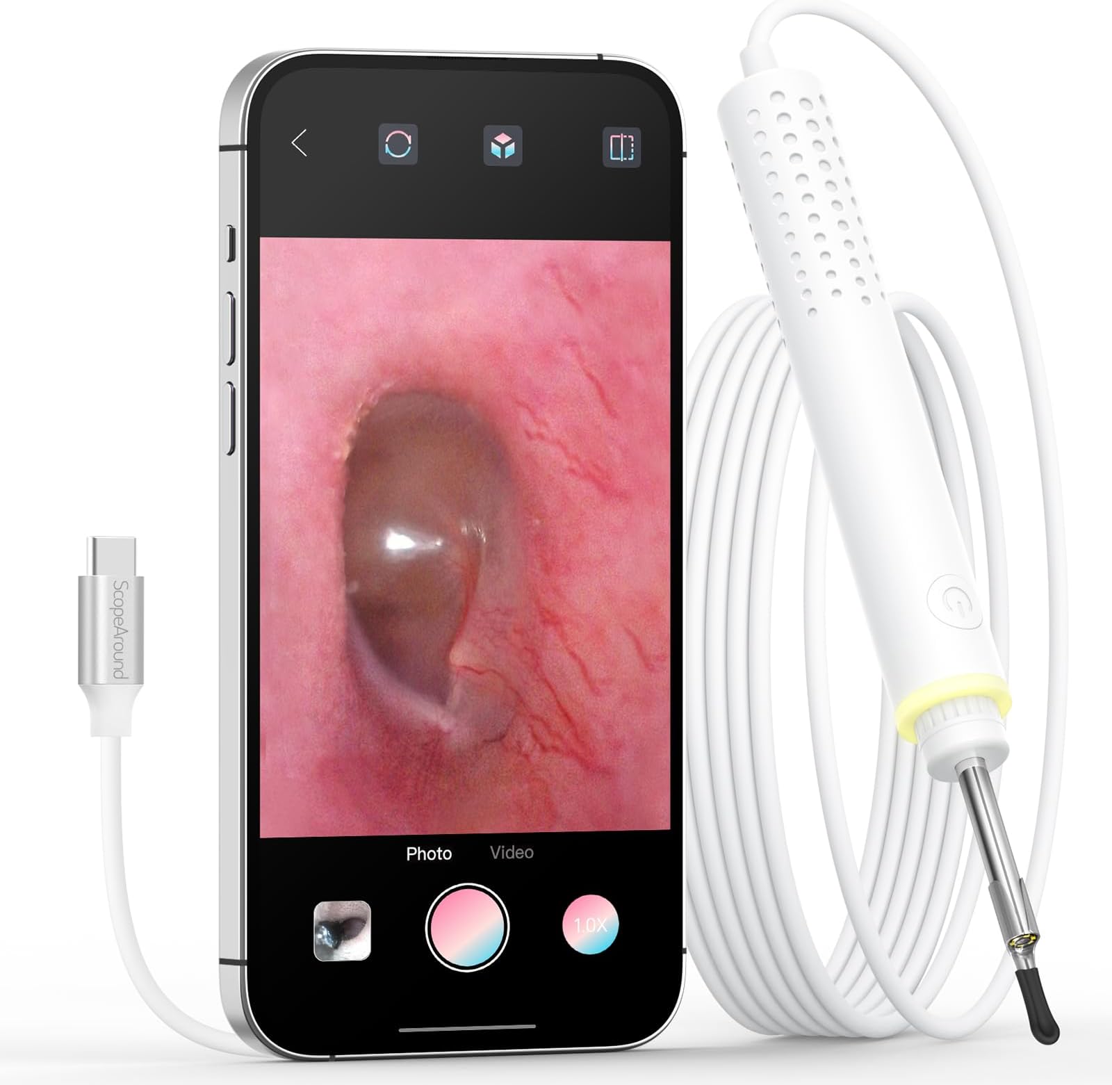 Amazon.com: Teslong Otoscope, Video Otoscope with Light, Digital ...