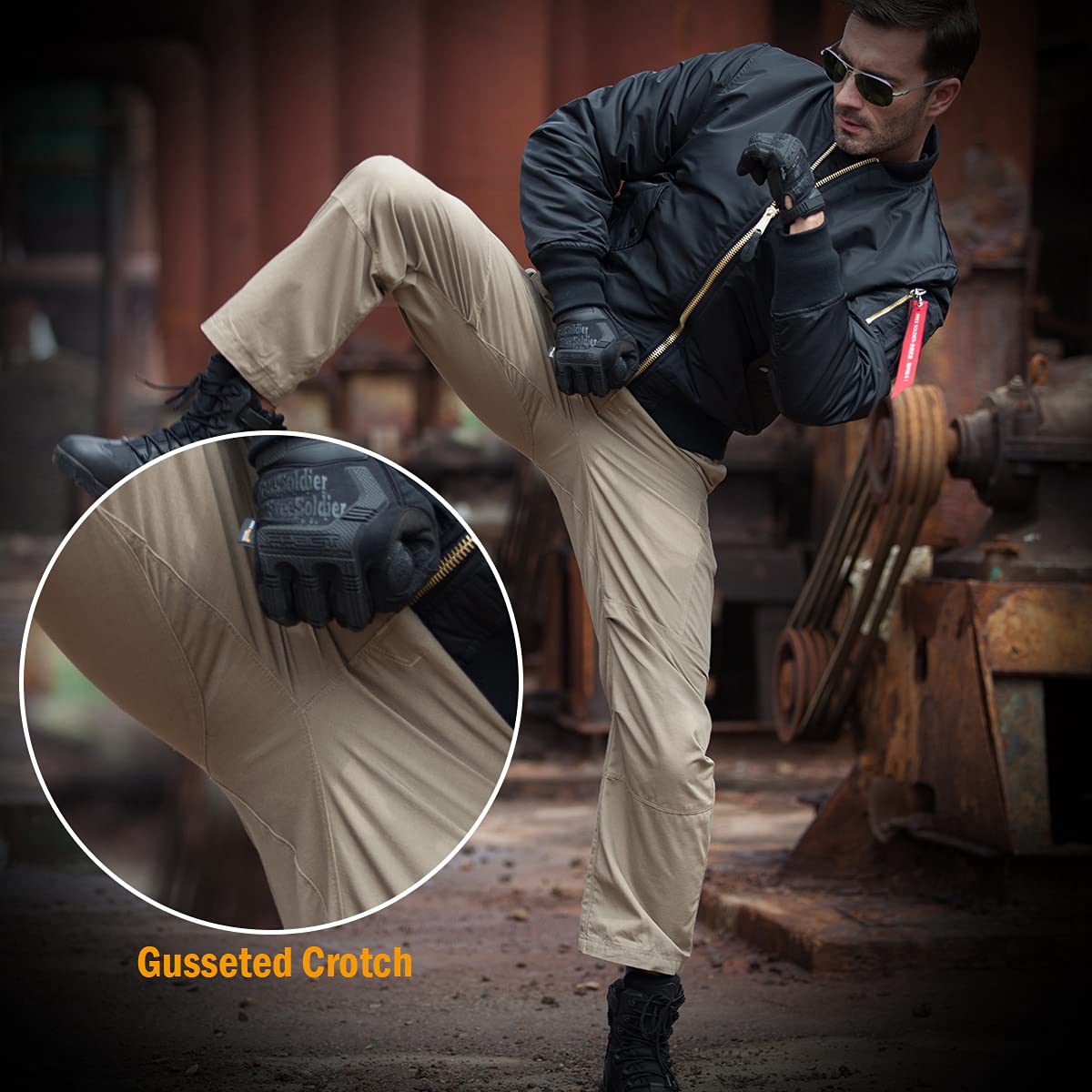 Snapklik.com : FREE SOLDIER Mens Cargo Tactical Pants Ripstop Military ...