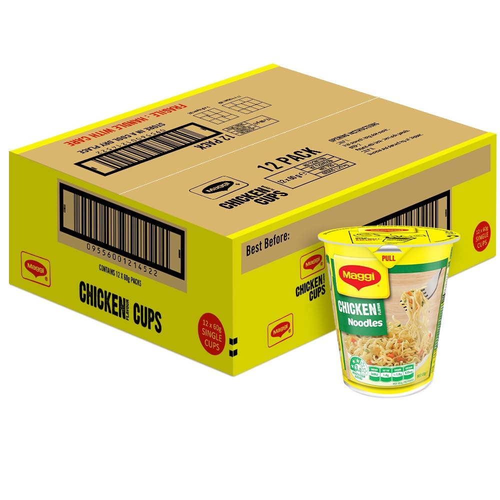Maggi Chicken Noodle Cup (Pack of 12) : Amazon.com.au