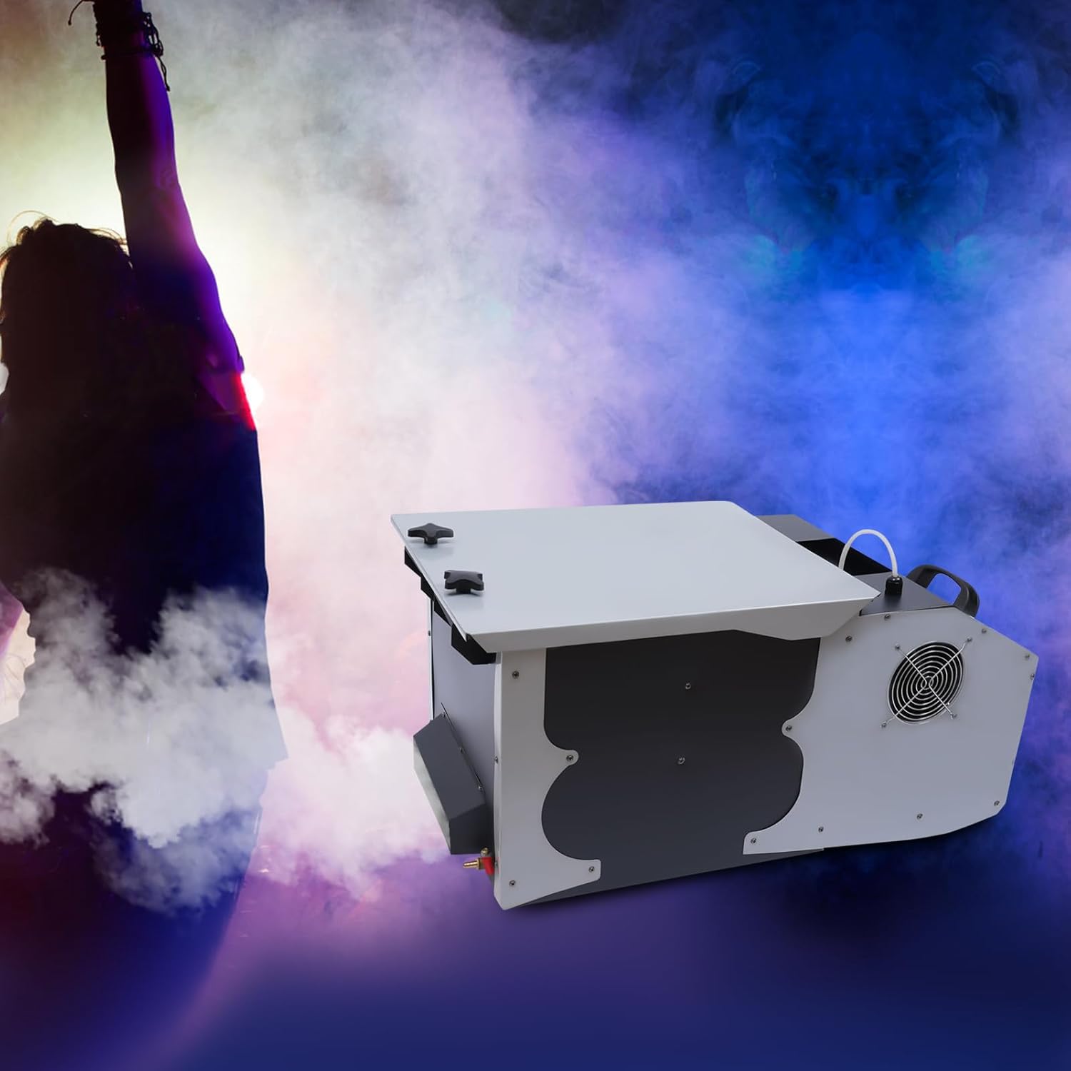 Amazon.com: GCIUEMMH Low Lying Fog Machine - 1500W Automatic Spray ...