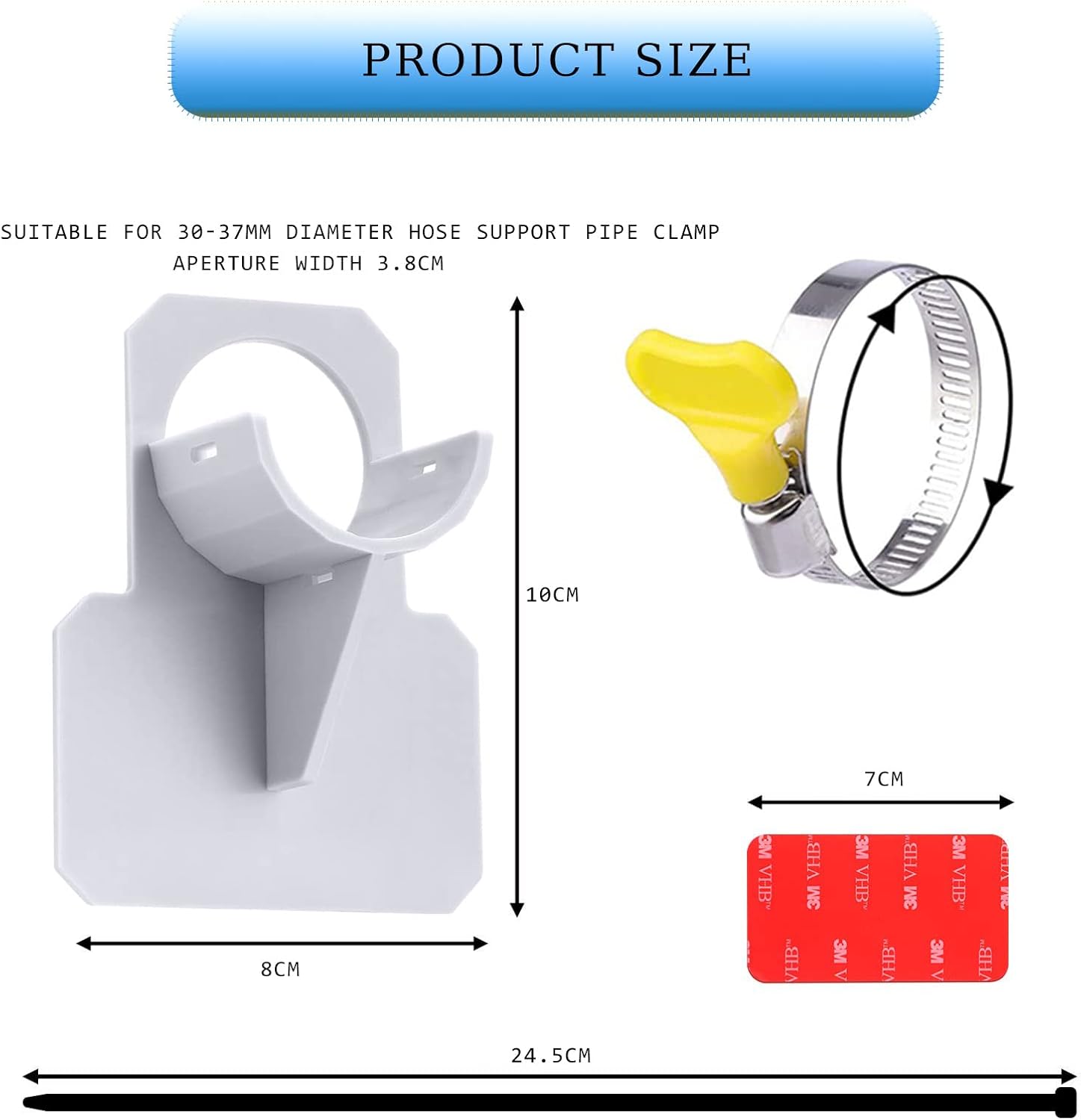 2 Pcs Swimming Pool Pipe Holders,Water Pipe Bracket,Anti Puncture, Anti ...