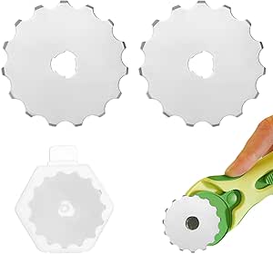Amazon.com: 2 Pieces 45 mm Perforating Rotary Cutter Blades Crochet ...