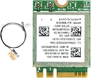 Carte WiFi Wifi6e RTL8852CE WLAN 802.11ax BT5.3 M.2 NGFF Wifi Wlan ...