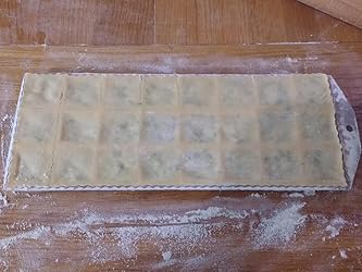 Eppicotispai 24-Hole Aluminum Square Ravioli Maker with Rolling Pin ...