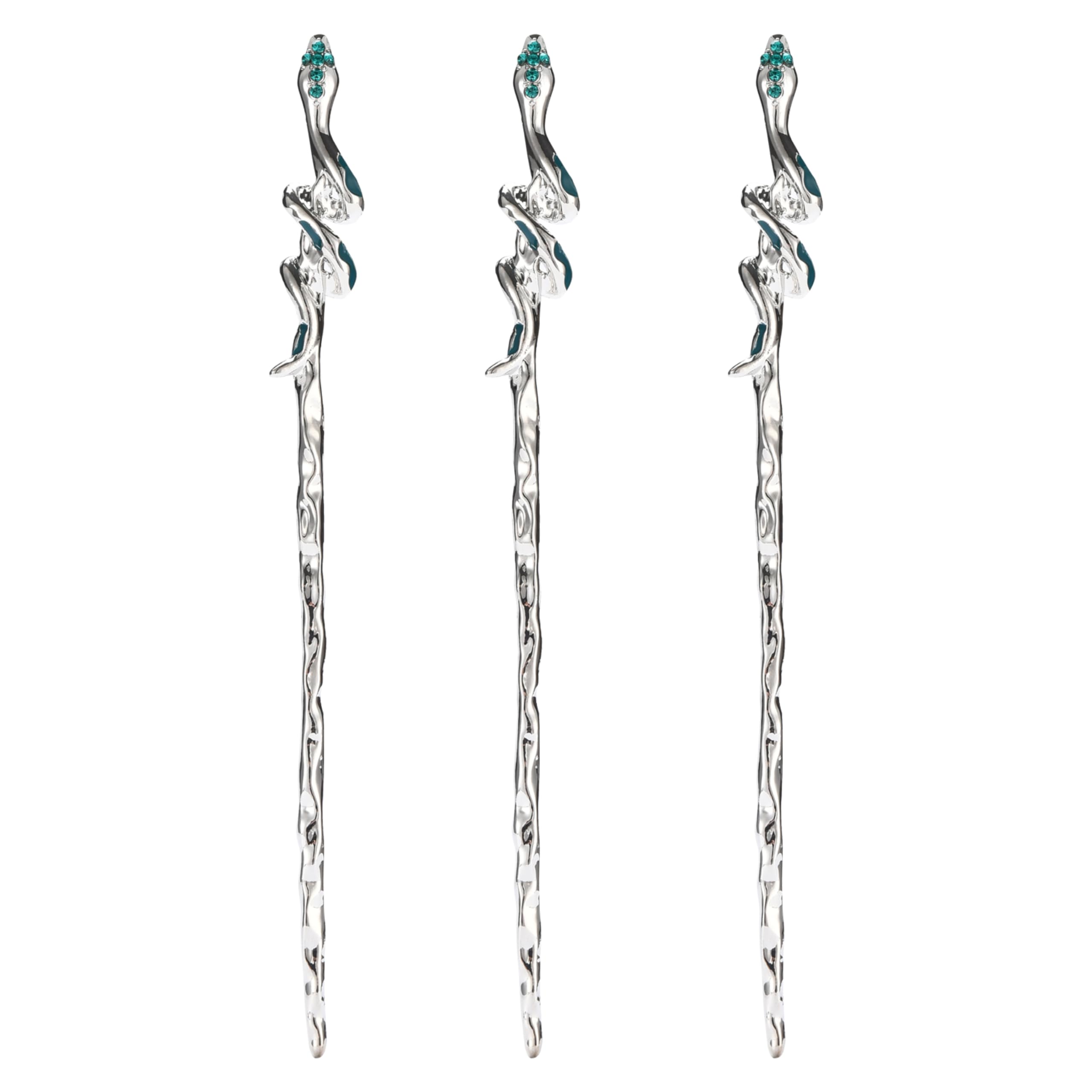 Amazon.com : Hawwwy Snake Hair Sticks for Buns - Set of 3 Hair Stick ...