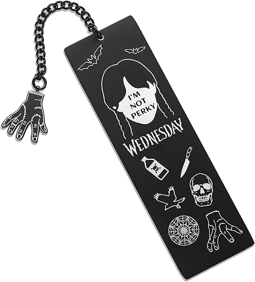 Adams Wednesday Merchandise Bookmark Wensday Addams Gifts for Book ...