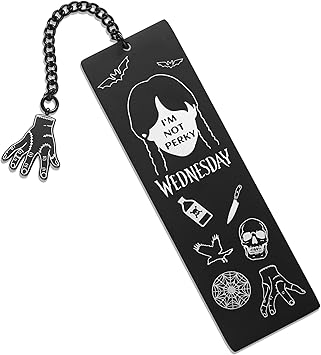 Adams Wednesday Merchandise Bookmark Wensday Addams Gifts for Book ...