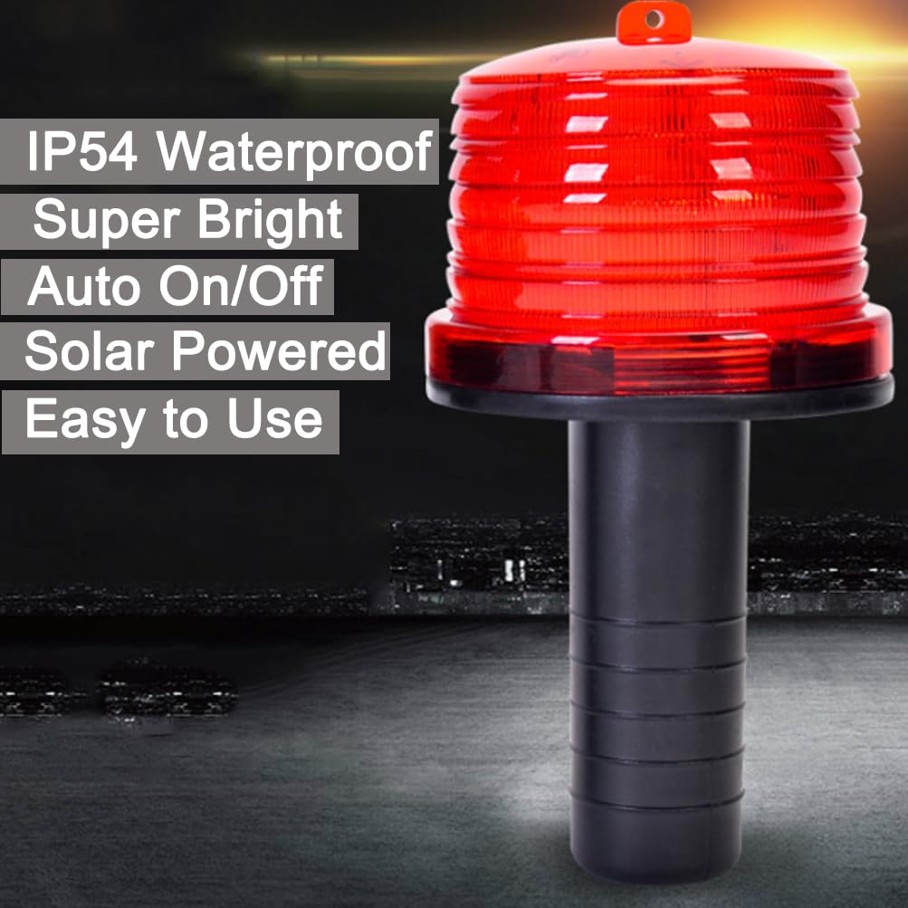 Snapklik.com : Aolyty Solar Warning Light, Waterproof LED Warning Lamp ...