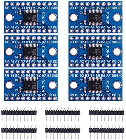 GeeekPi 6Pack TXS0108E 8 Channel Logic Level Converter Bi-Directional ...