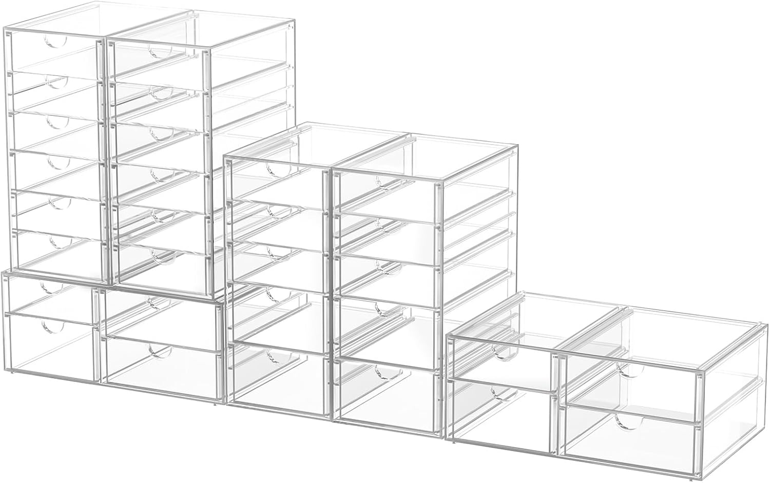 Amazon.com: ARSTPEOE 30 Drawers, Acrylic Desk Makeup Organizer, Plastic ...