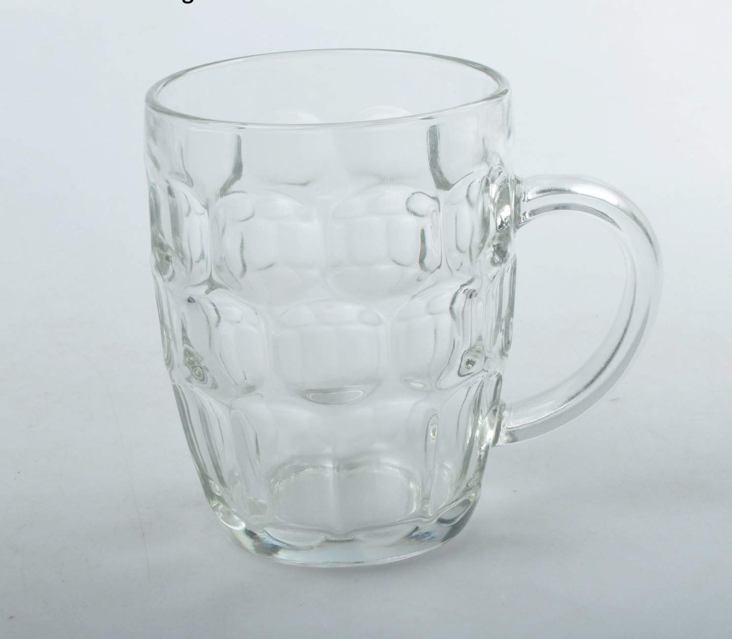 Beer Mug Dimple Stein S 2-Pack - 1 Liter German Boot Shape Glass Glass ...