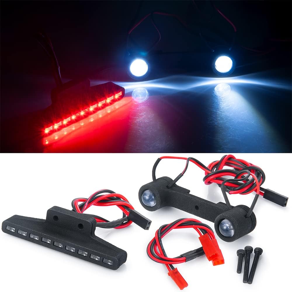 Amazon.com: 1:16 RC Led Light Kit Headlight Taillights Front/Rear Lamp Upgrades for 1/16 Scale ...