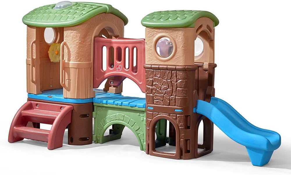 Amazon.com: Step2 Clubhouse Climber, Kids Outdoor Playset, Backyard ...