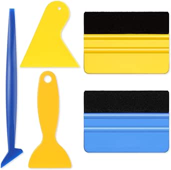 Amazon.com: Prasacco 5 PCS Felt Edge Squeegee Car Wrapping Tool Kit, Vinyl Wrap Squeegee ...