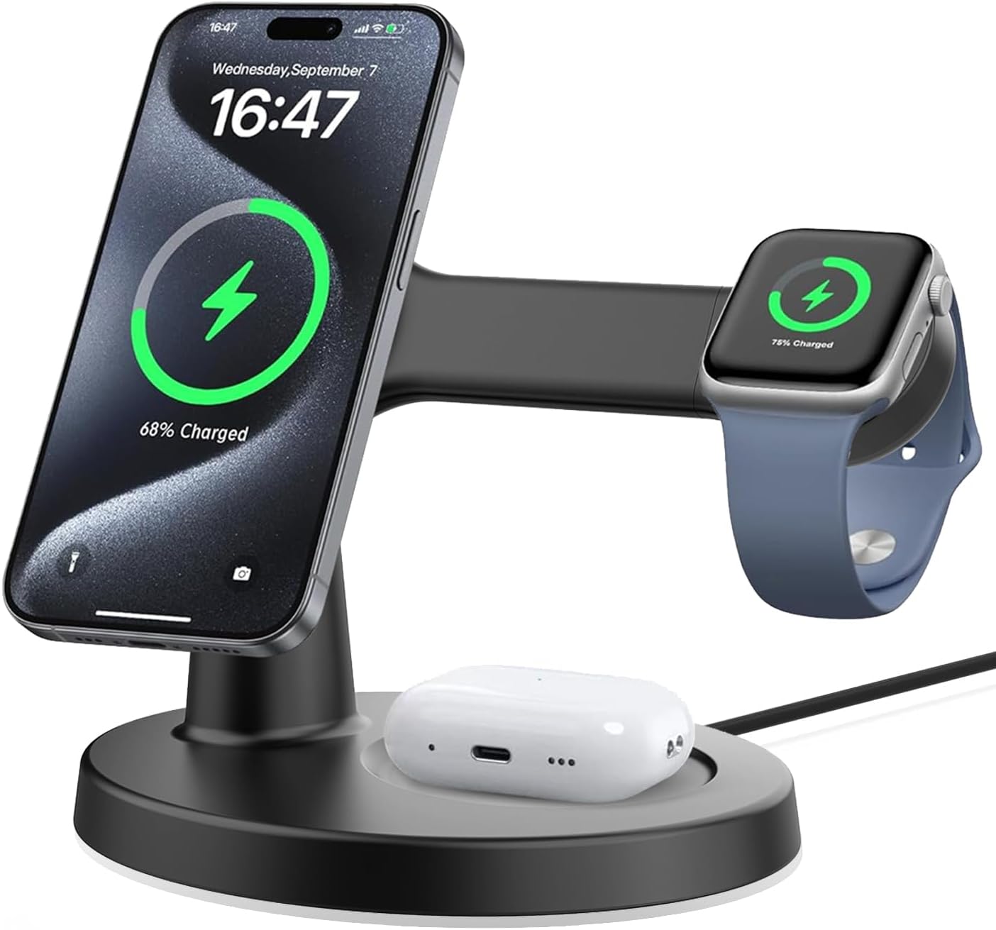 Amazon.com: 3 in 1 Charging Station for Multiple Devices Apple ...