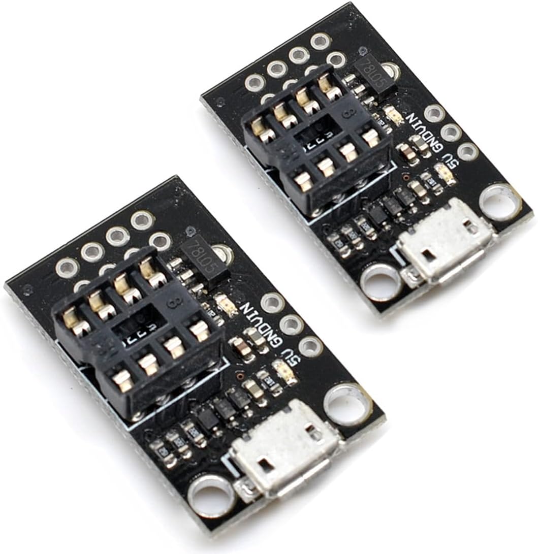 Ganasome 2pcs Pluggable Development Board For Attiny13aattiny25attiny45attiny85