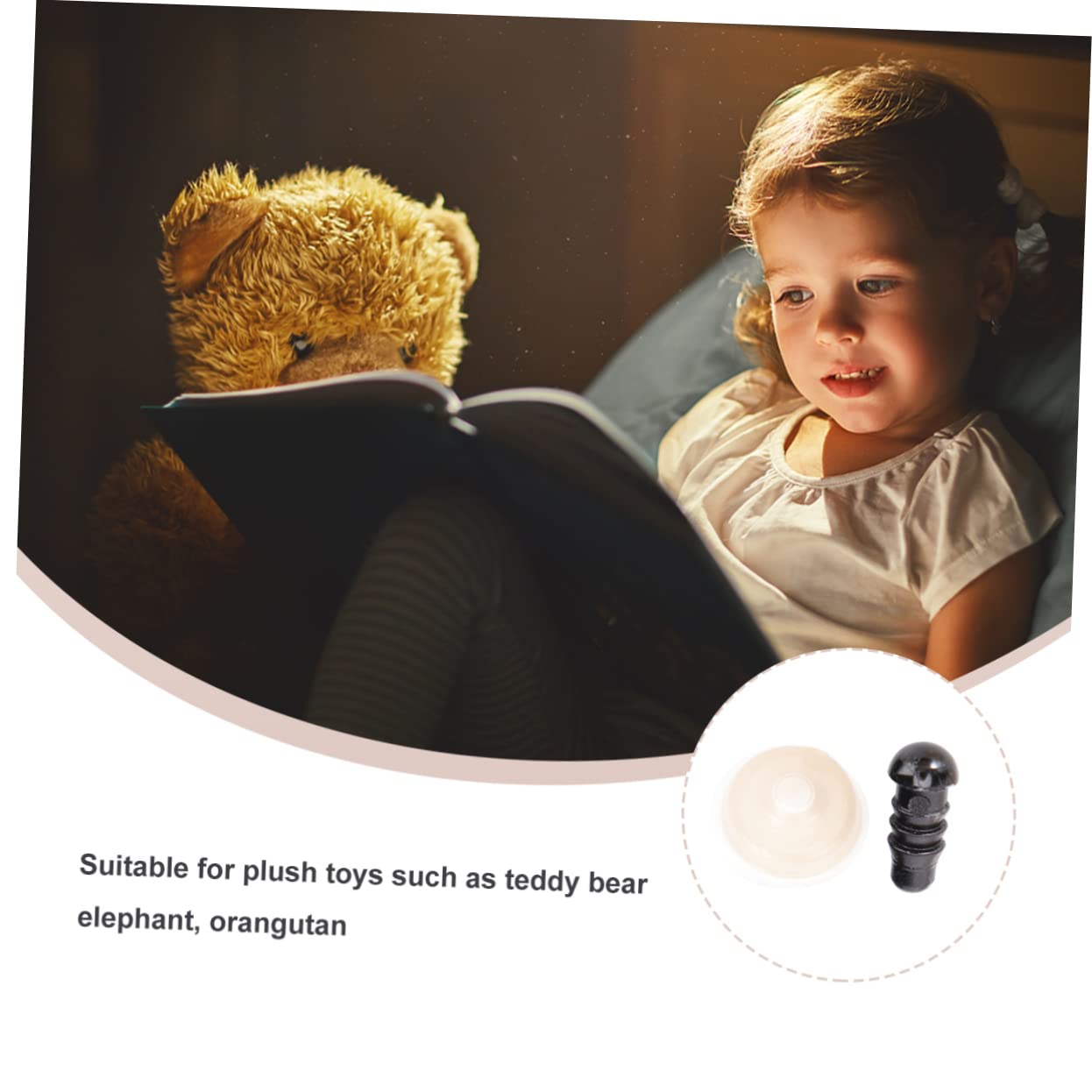 Snapklik.com : 100pcs Needle Felting Supplies 4mm Safety Eyes Scrump ...