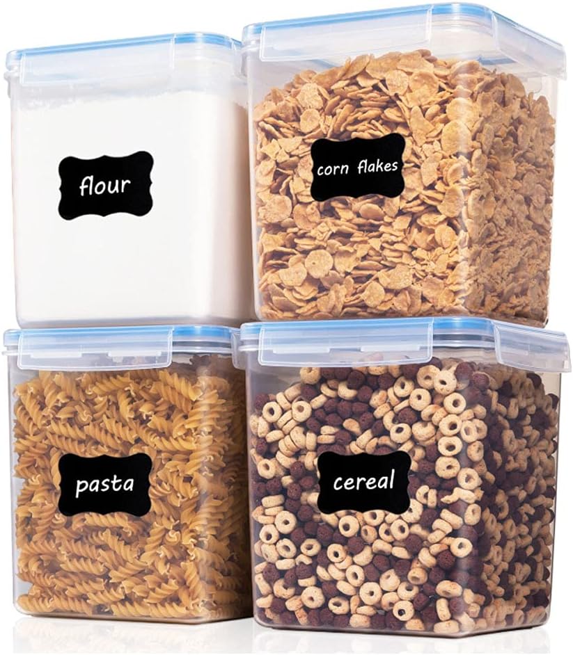 Amazon.com: Contenedor de almacenamiento de alimentos de 4 piezas para ...
