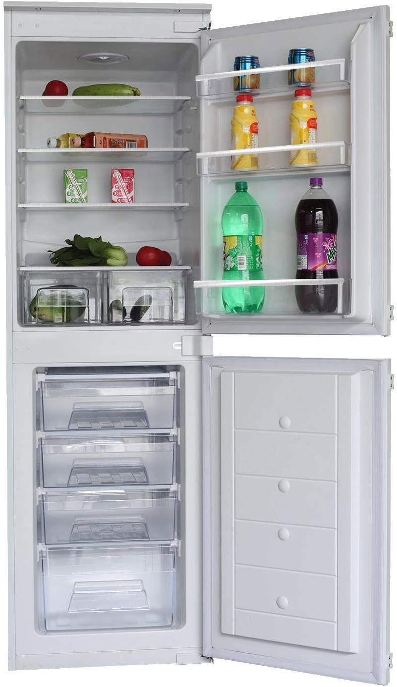 AMZRFI105 50/50 Split Built In Integrated 240L Fridge Freezer With ...