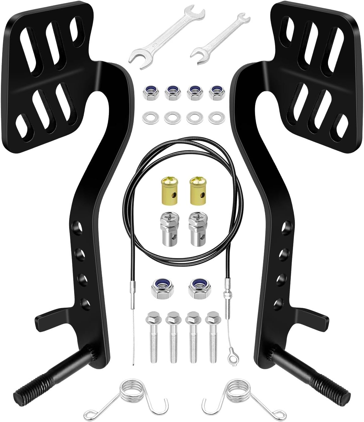 Amazon.com: JUFZQO Go Kart Brake Throttle Pedal Kit with 71" Throttle ...