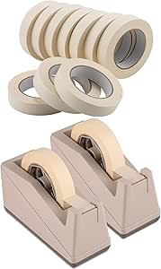 Lichamp Masking Tape 1 inch, 10 Pack General Purpose Masking Tape Bulk ...