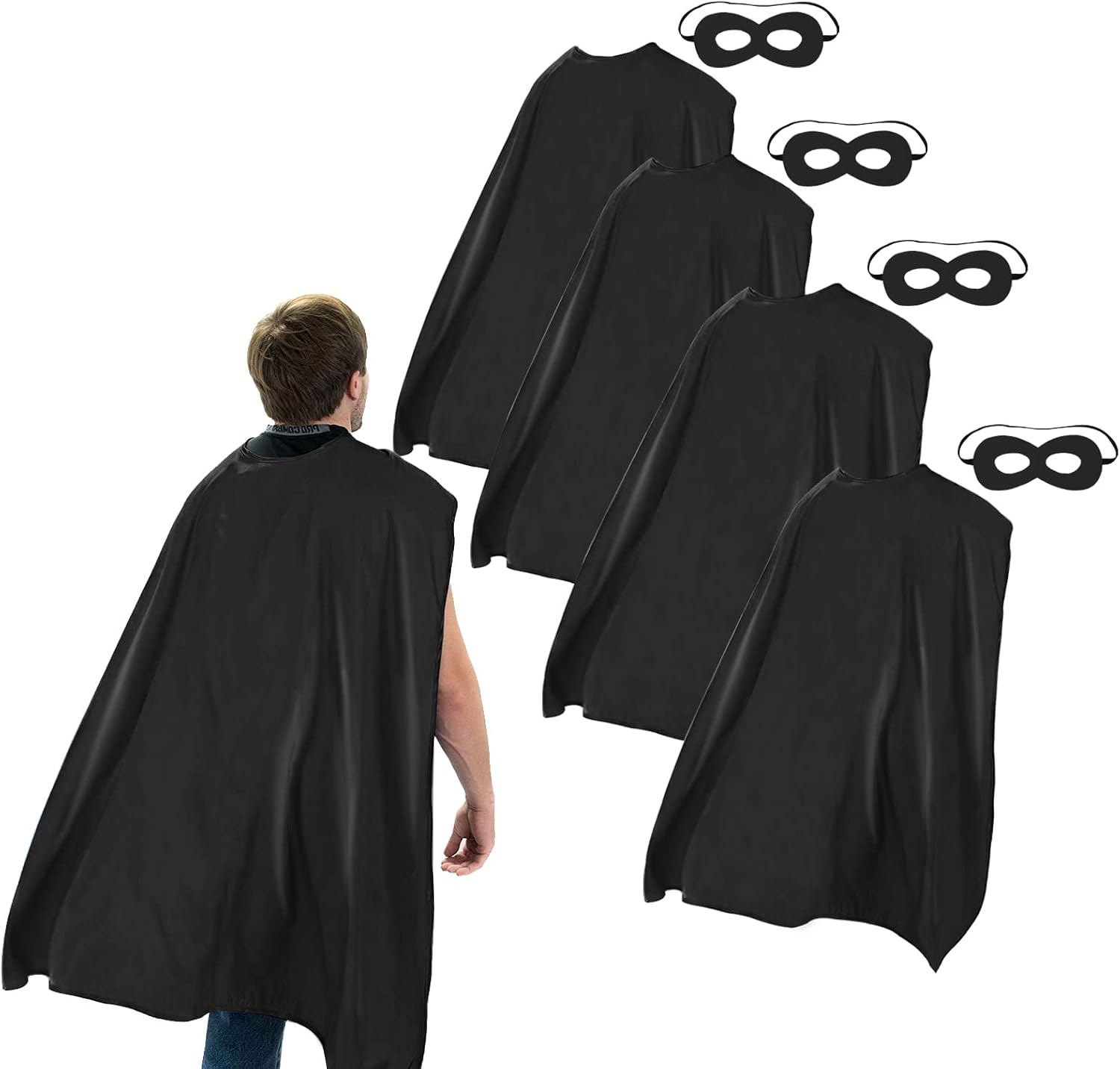 Amazon.com: Maklulu Adult Superhero Capes and Masks - Halloween ...