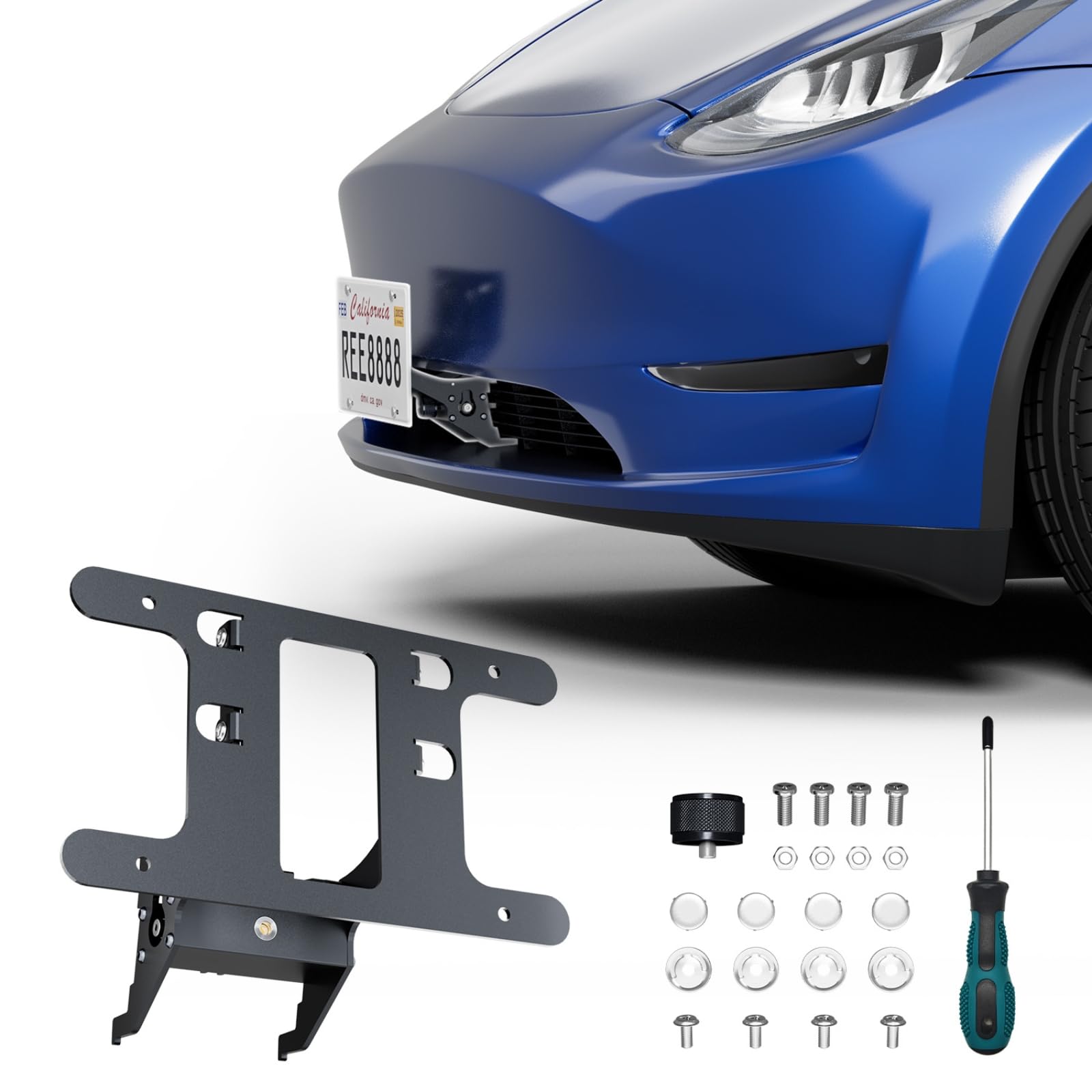 Snapklik.com : REEVAA 2025 Front License Plate Frame For Tesla New ...