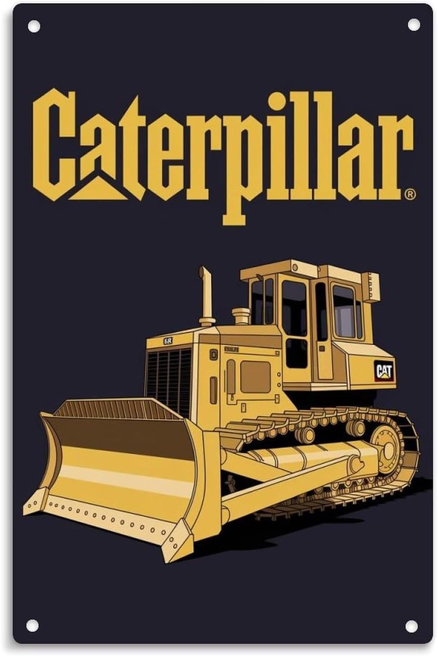 Amazon.com: Caterpillar D8 Bulldozer Vintage Heavy Equipment Metal Sign ...