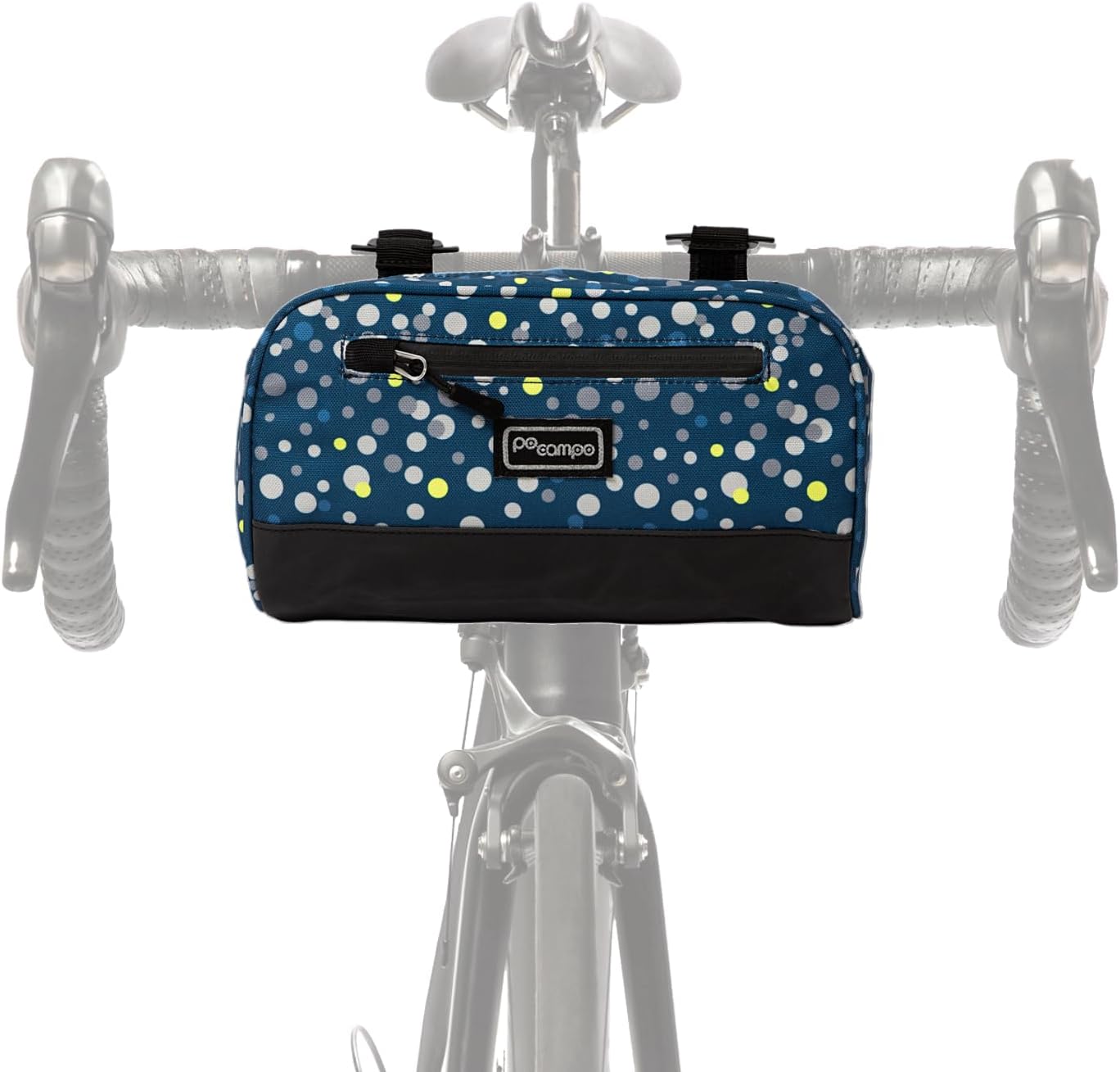 Amazon.com: Po Campo Domino Handlebar Bag - Large, Waterproof Bicycle ...