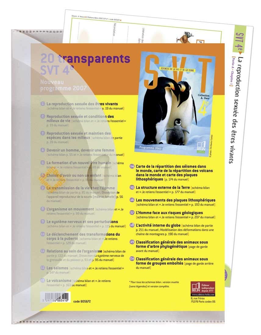 Amazon.com: SVT 4e: Transparents: 3297180003410: Collectif: Books