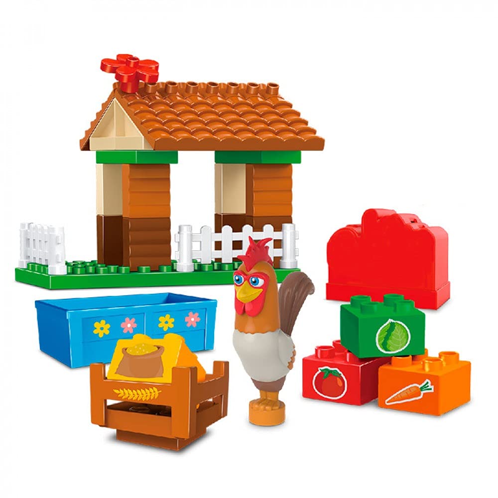 Buy La Granja de Zenon Gallo Bartolito House Farm Building Blocks Kit ...