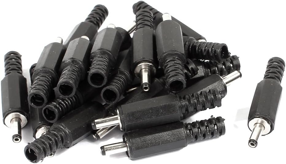 uxcell 3.5x1.35mm DC Male Connector Jack Solder Adapter DIY DC Barrel ...