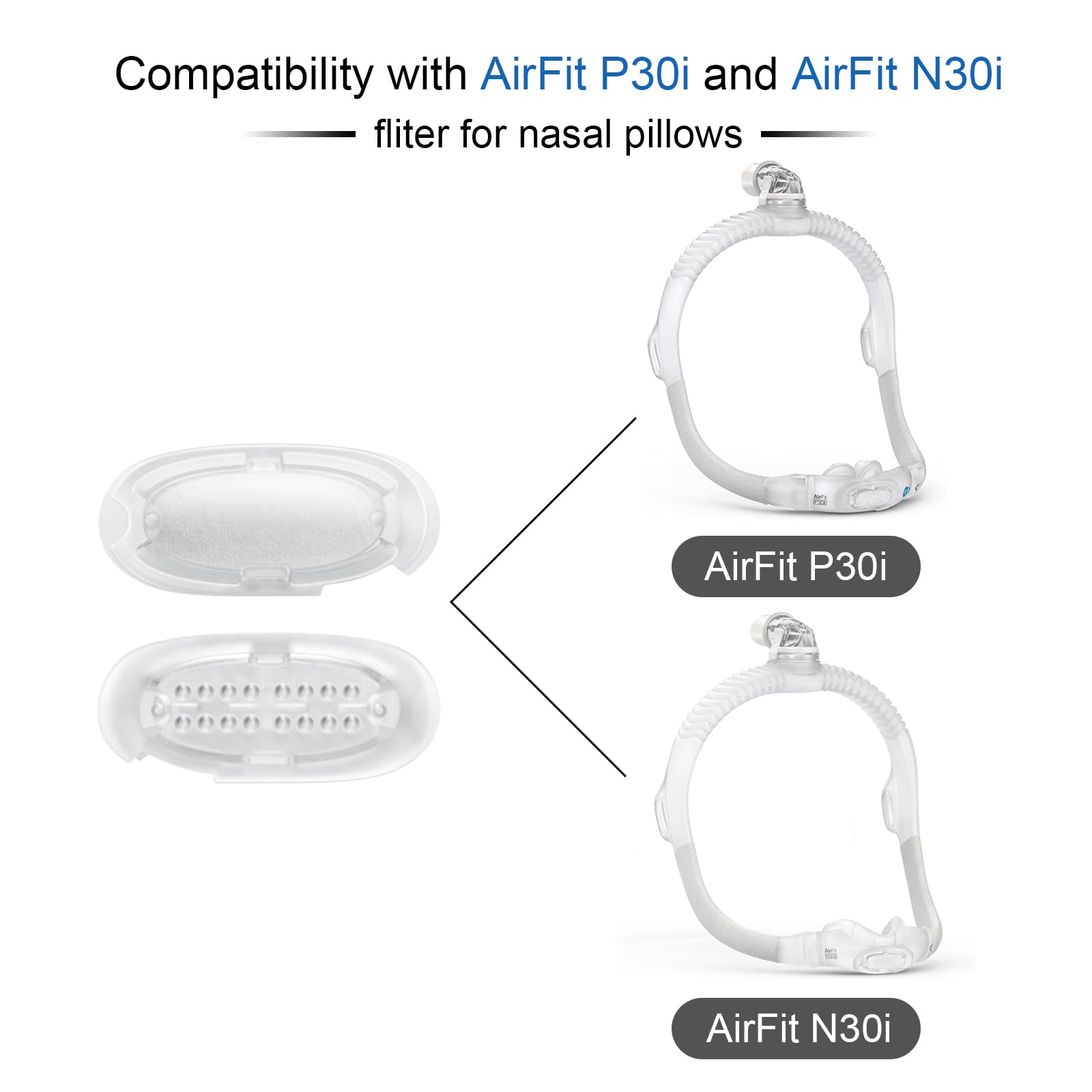 Snapklik.com : 4 Packs Replacement AirFit N30i P30i Pillows Nasal ...