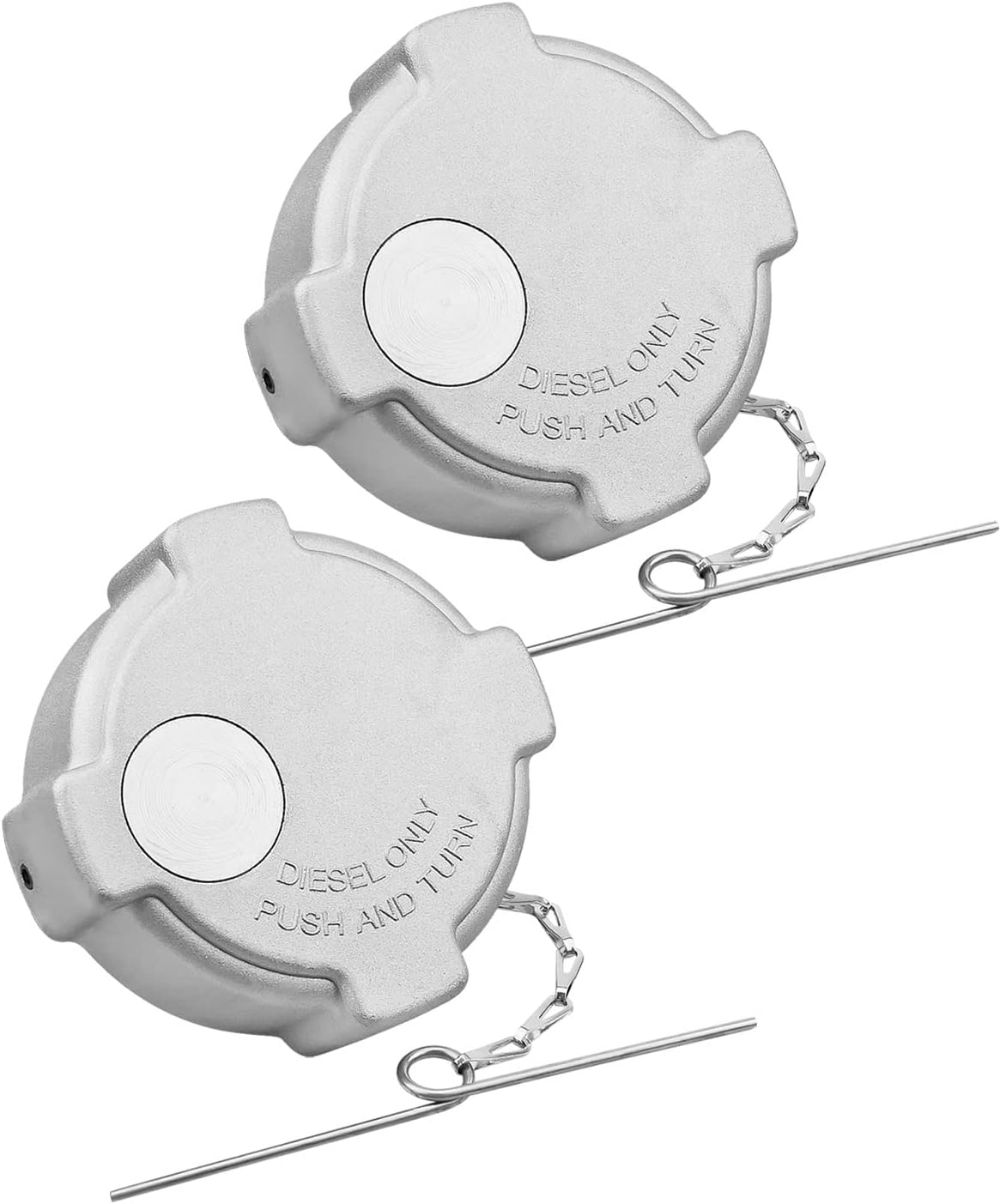 Amazon.com: 1/4 Quarter Turn Aluminum Non Locking Diesel Fuel Cap 2 ...