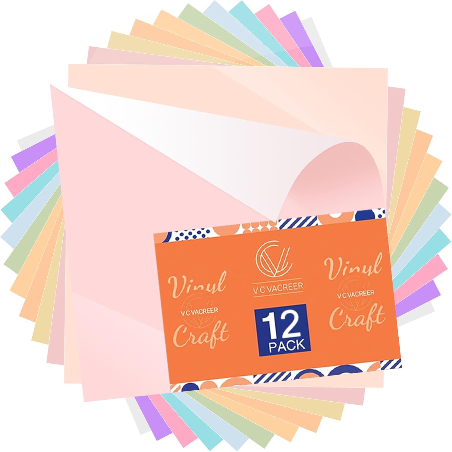 Amazon.com: V C VACREER Glossy Pro Permanent Adhesive Vinyl Pastel ...
