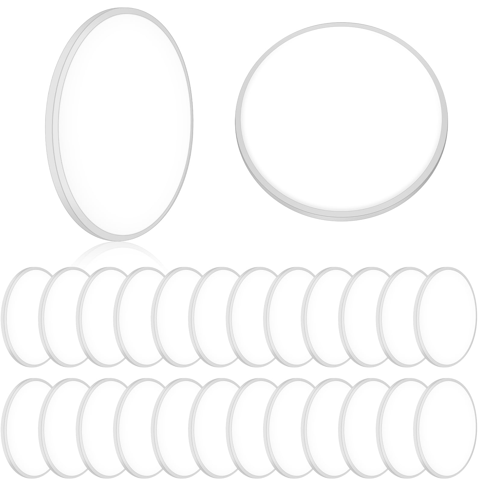 Kittmip 24 Pcs 12 Inch LED Flush Mount Ceiling Light 24W Ceiling Light ...