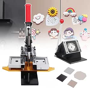 Amazon.com: 2x2inch Square Fridge Magnets Badge Maker Machine DIY Photo ...