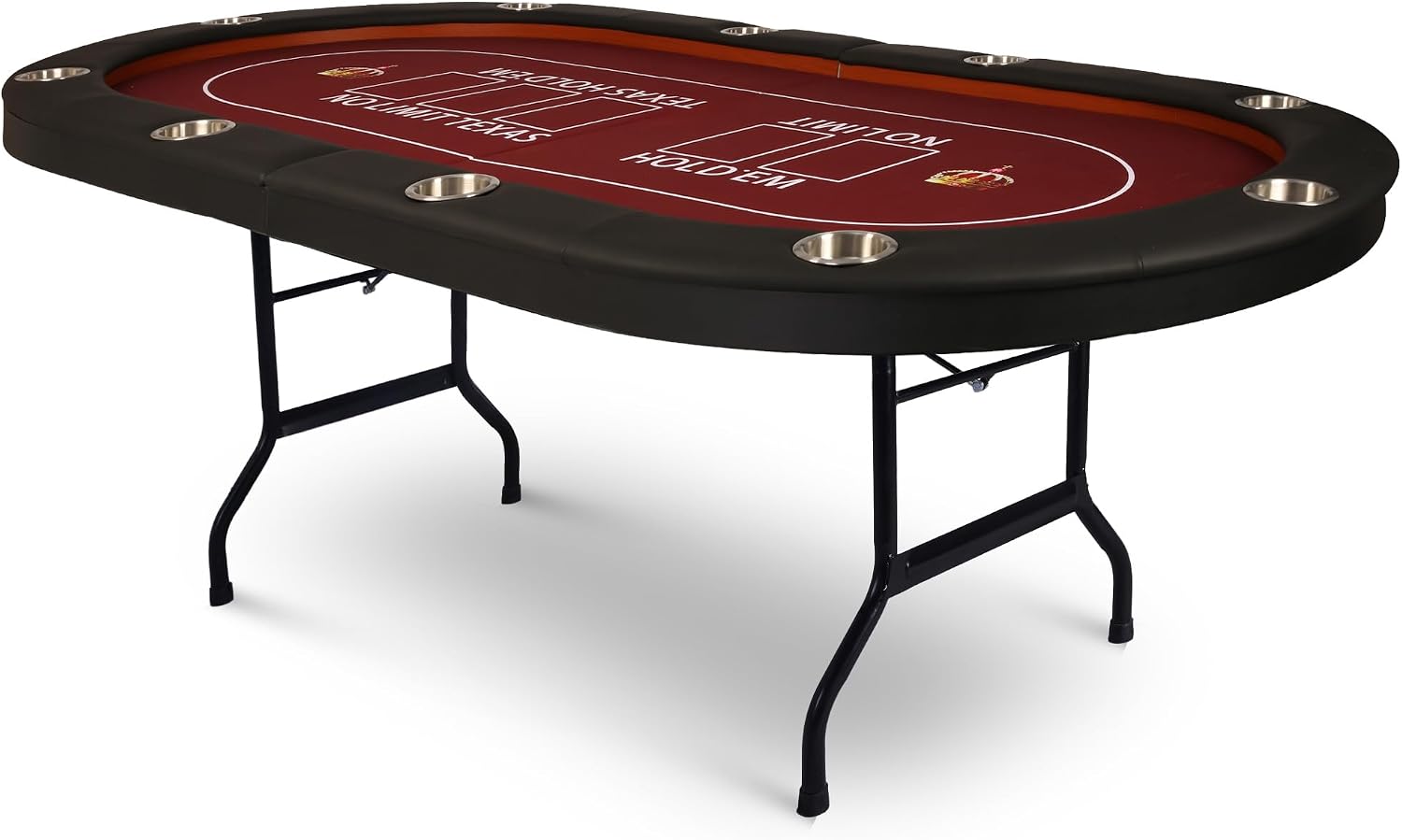 Amazon.com: COLOR TREE 10 Player Foldable Poker Table, 91'' Extra Large ...