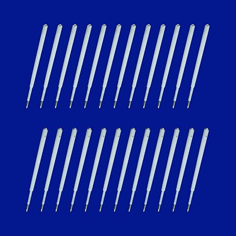 Amazon.com : U-RIGHT 24 Pcs Ballpoint Pen Refills 1.0 mm Point Blue Ink ...