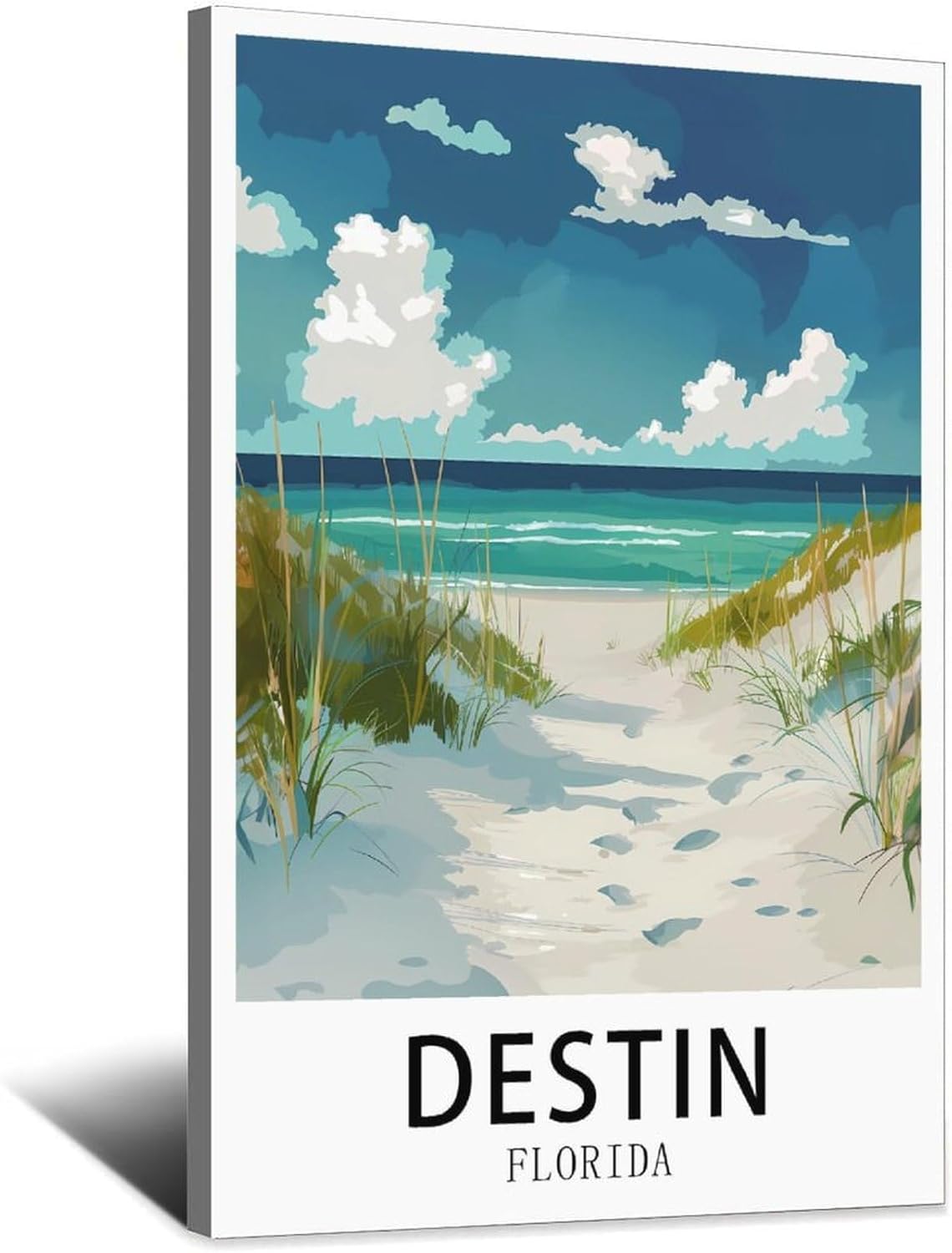 Amazon.com: SGZEXUK Destin Florida Vintage Travel Posters Beach ...