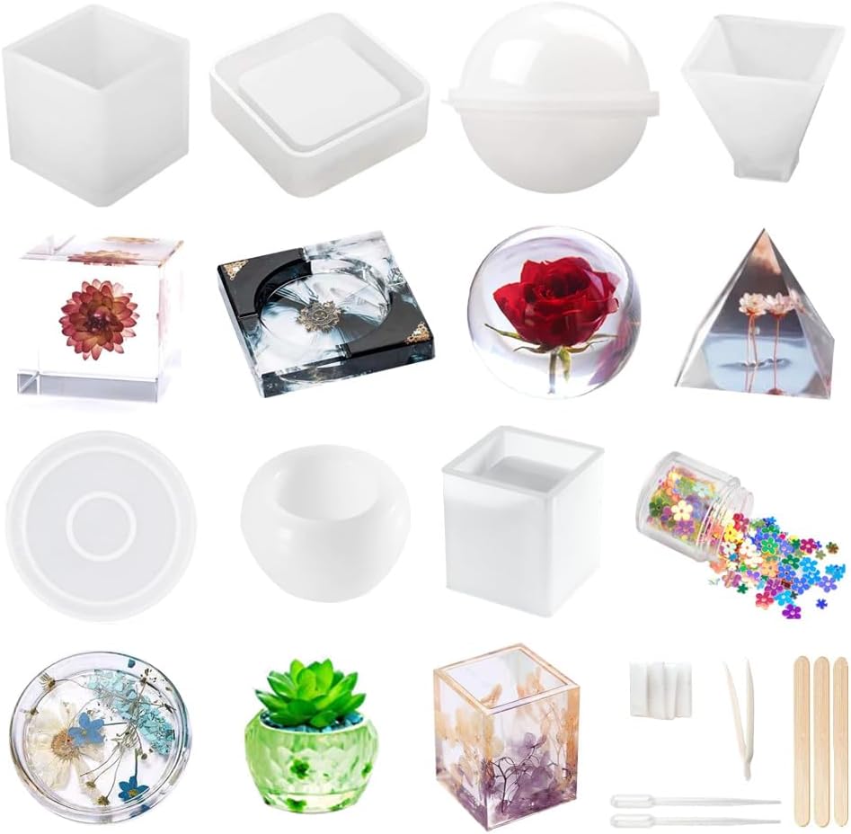 Amazon.com: Resin GO Plant Propagation Station Epoxy Resin Mold, Modern ...