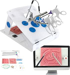 Laparoscopic Trainer, Simulator Training Box + 5 Training Module + 4 ...