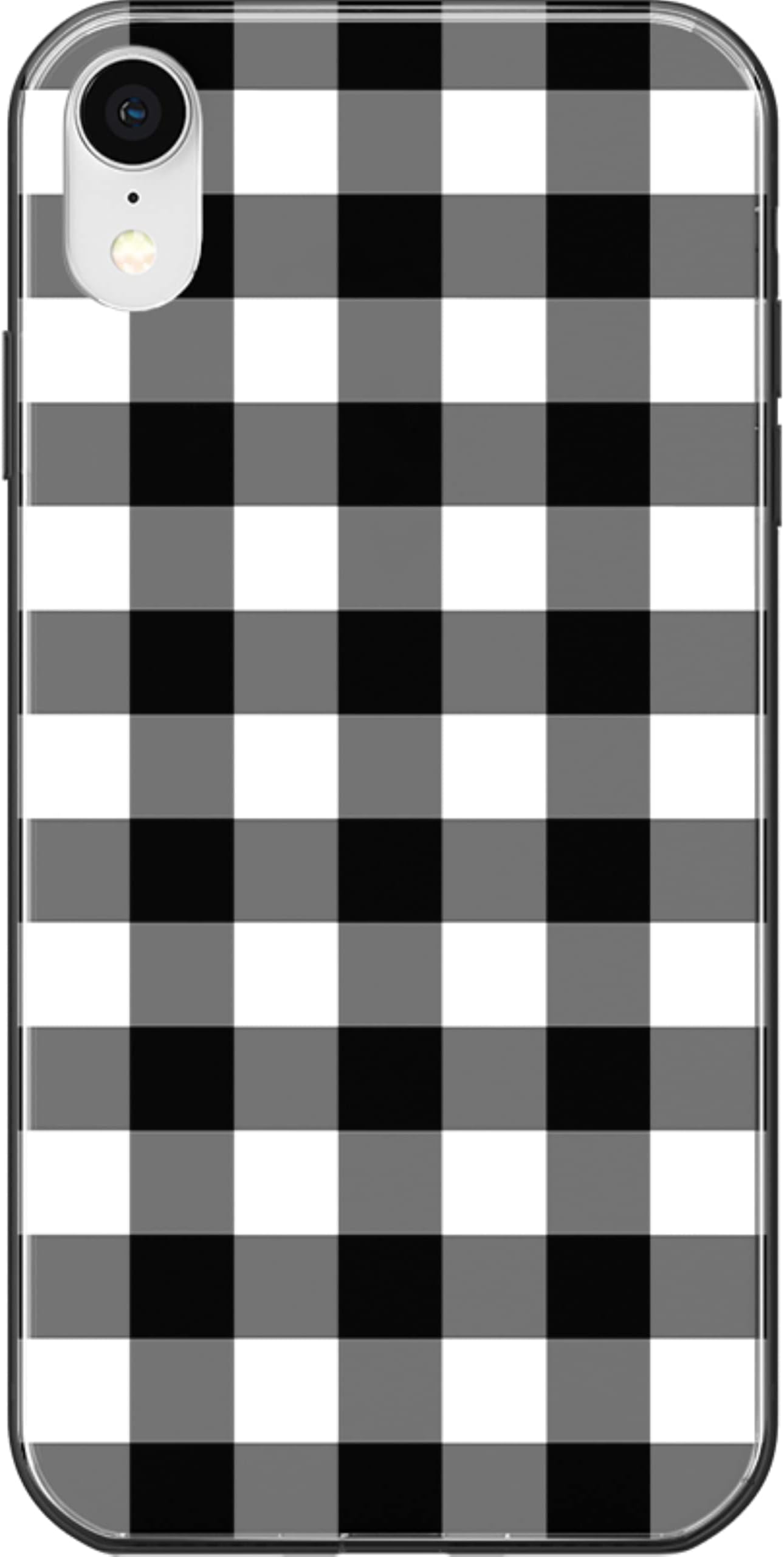 Amazon.com: iPhone XR Light Beige Classic Checkered Big Checkerboard ...