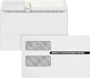Amazon.com : TOPS 1099 Self-Seal Security Tinted Double Window Envelope ...